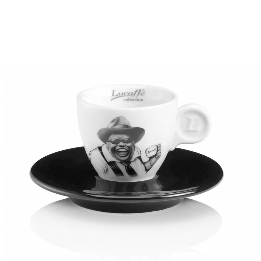Taza Lucaffé Espresso Mr. Exclusive - New Plato Negro – Sweet & Gourmet ...